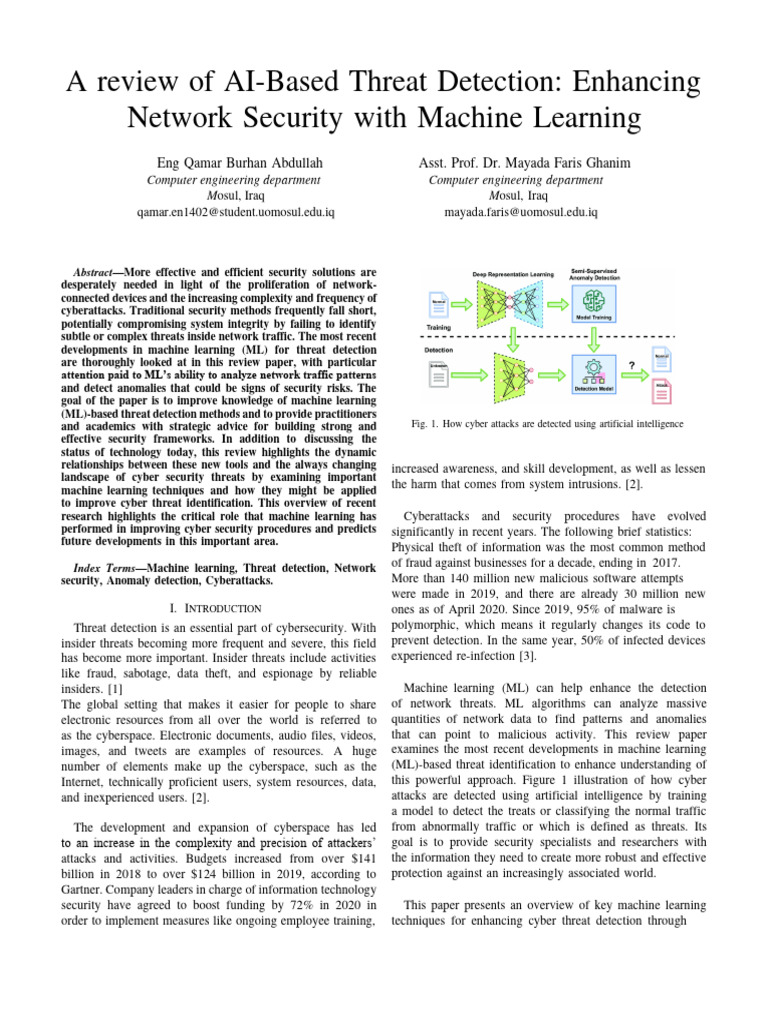 A Review of AI Based Threat Detection Enhancing Network Security With ... A Review of AI Based Threat Detection Enhancing Network Security With ...