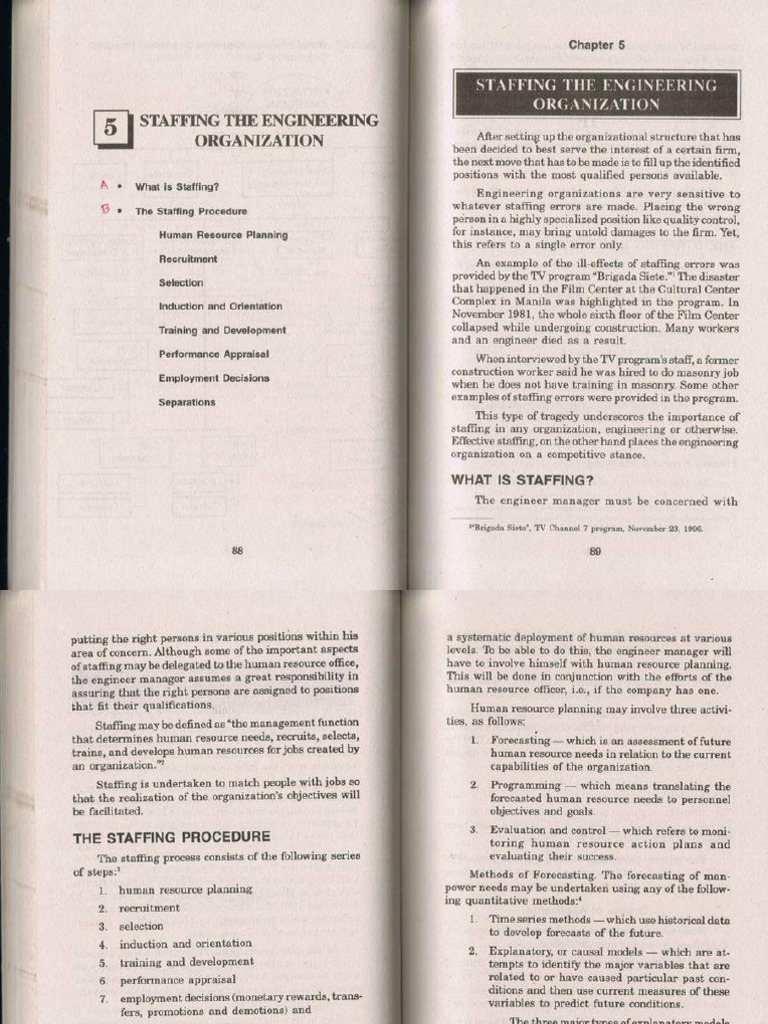 Engineering Management Chap 5 | PDF