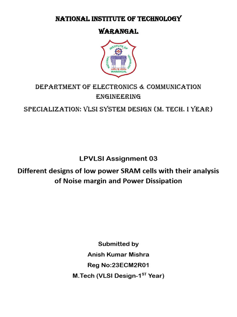 LPVLSI | PDF | Computer Memory | Random Access Memory