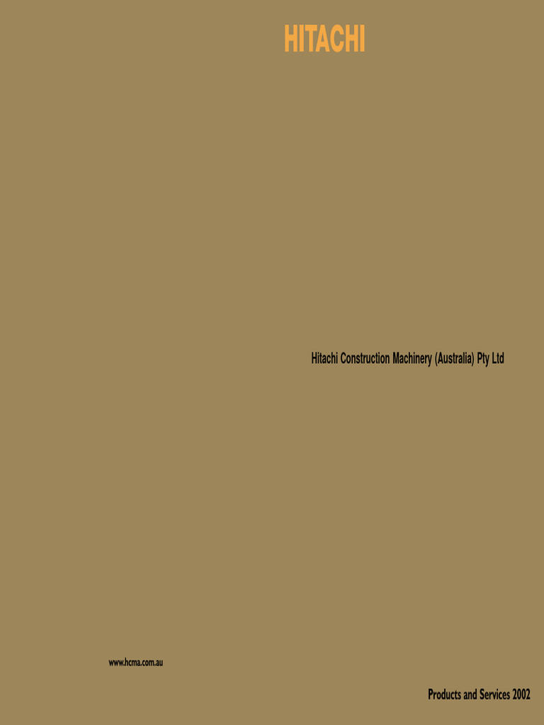 Catalogue HITACHI | PDF | Loader (Equipment) | Construction Equipment