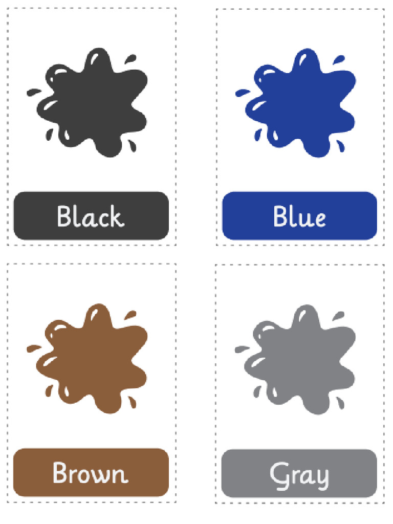 Colors Flashcards | PDF