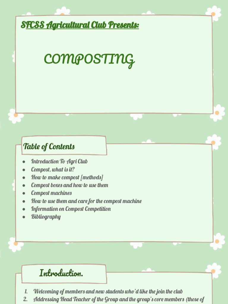 Composting (1) | PDF | Compost | Agriculture