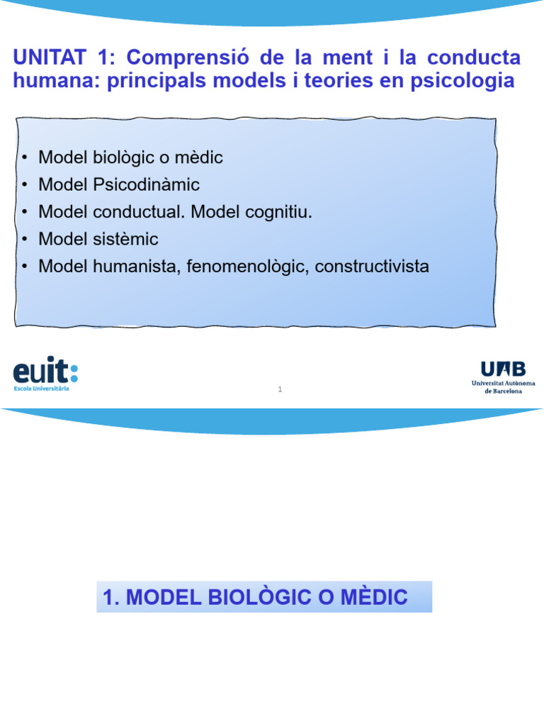 Unitat 1.1-Models Teòrics TT | PDF