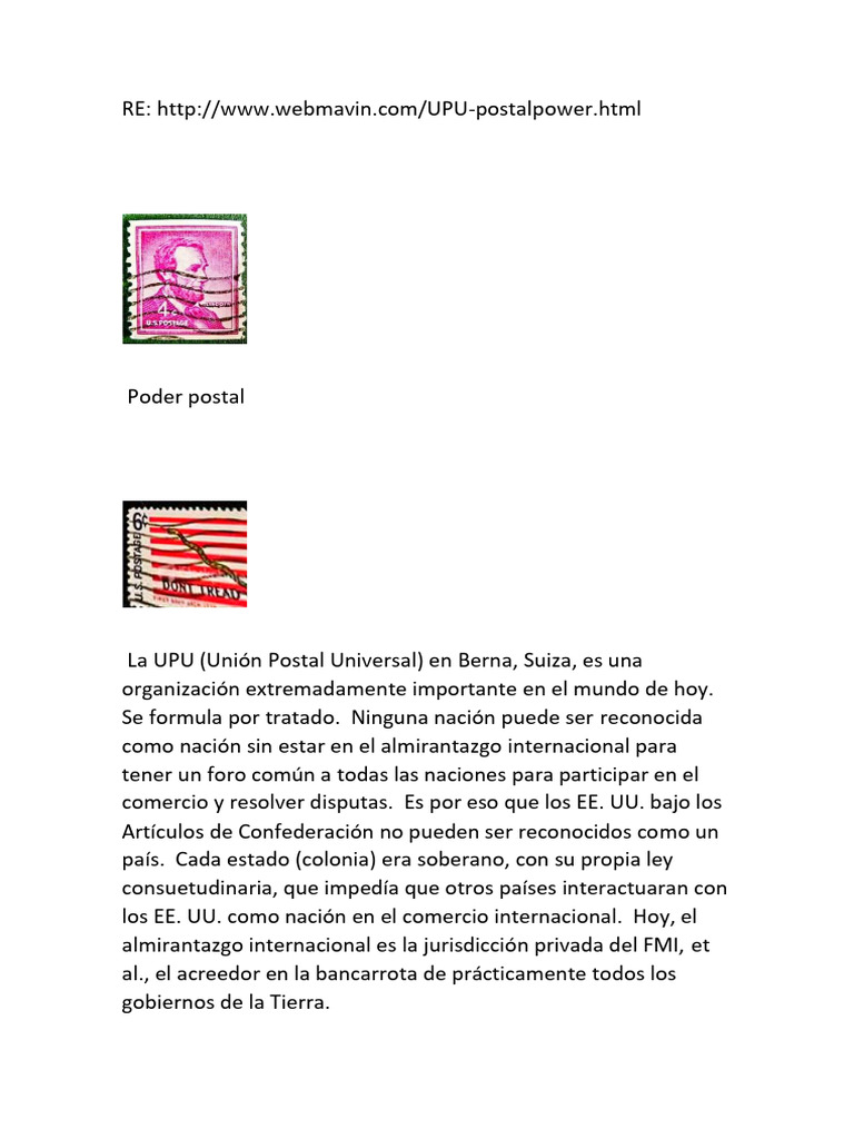 Poder Postal | PDF | Correo | Sello de correos