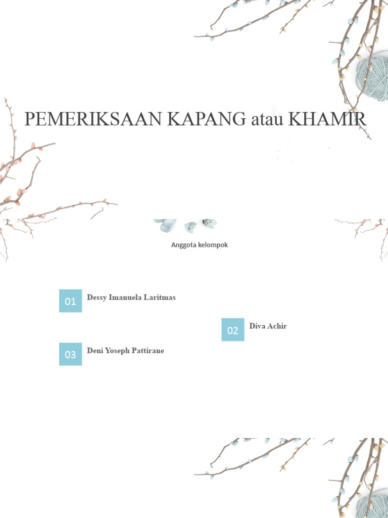 Pemeriksaankapang Khamir Deni Dessy Diva | PDF | Kesehatan Holistik