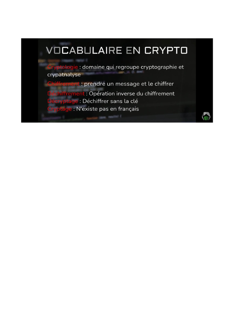 Vocabulaire Crypt | PDF