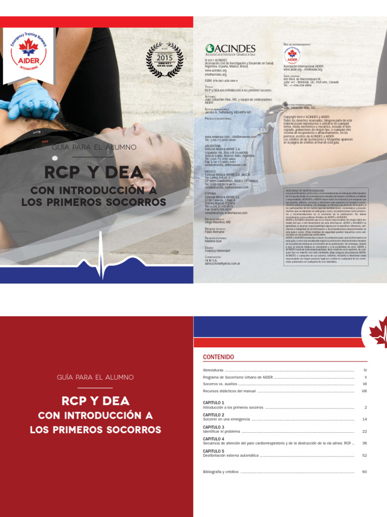 Guia de RCP y Dea | PDF | Reanimación cardiopulmonar | Paro cardíaco