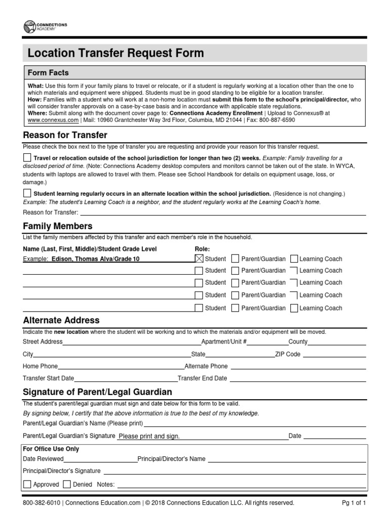 20-21 Location Transfer Request Form_Fillable (5) (1) 2 | PDF