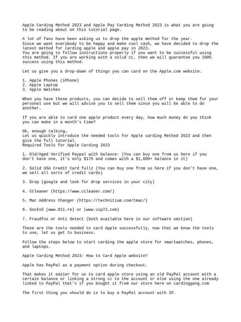 2023 Apple Method | Download Free PDF | Pay Pal | Apple Inc.