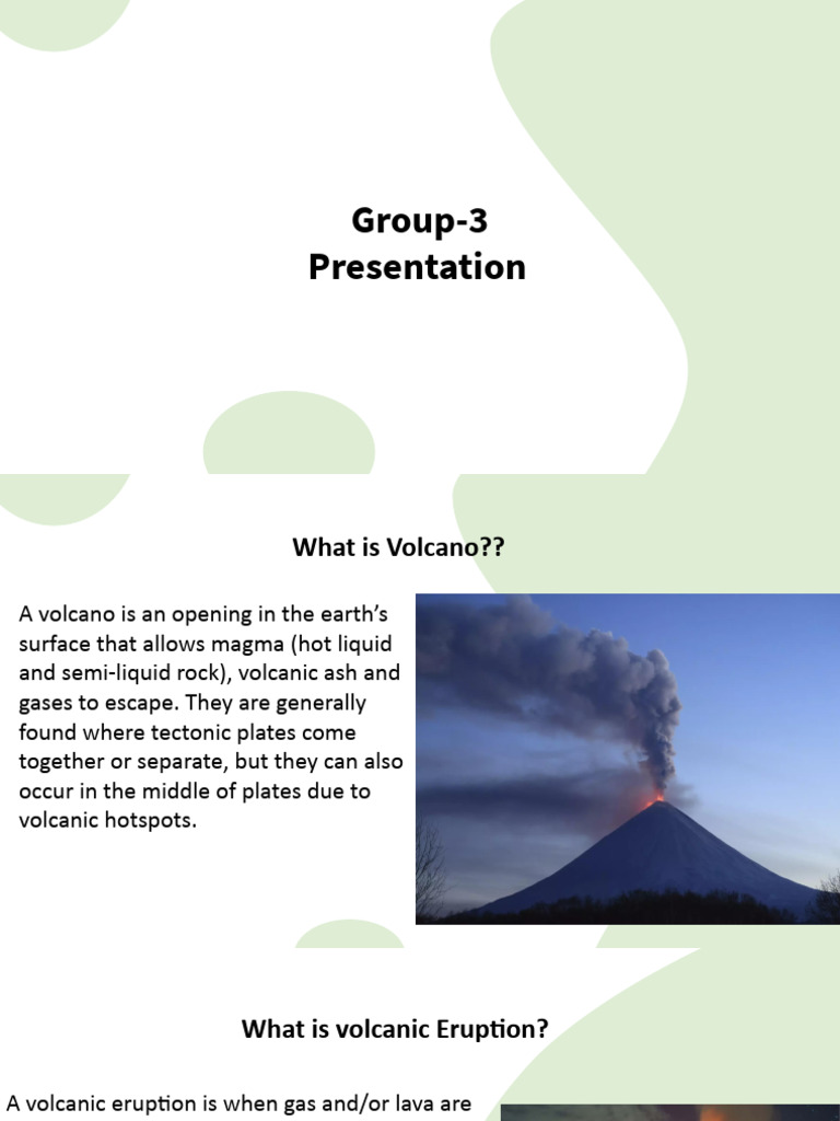 Powerpoint Presentation | PDF | Volcano | Types Of Volcanic Eruptions