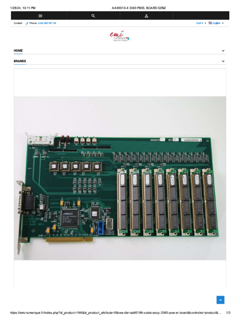 Aa90013-4 3360 Pixel Board Gen2 | PDF