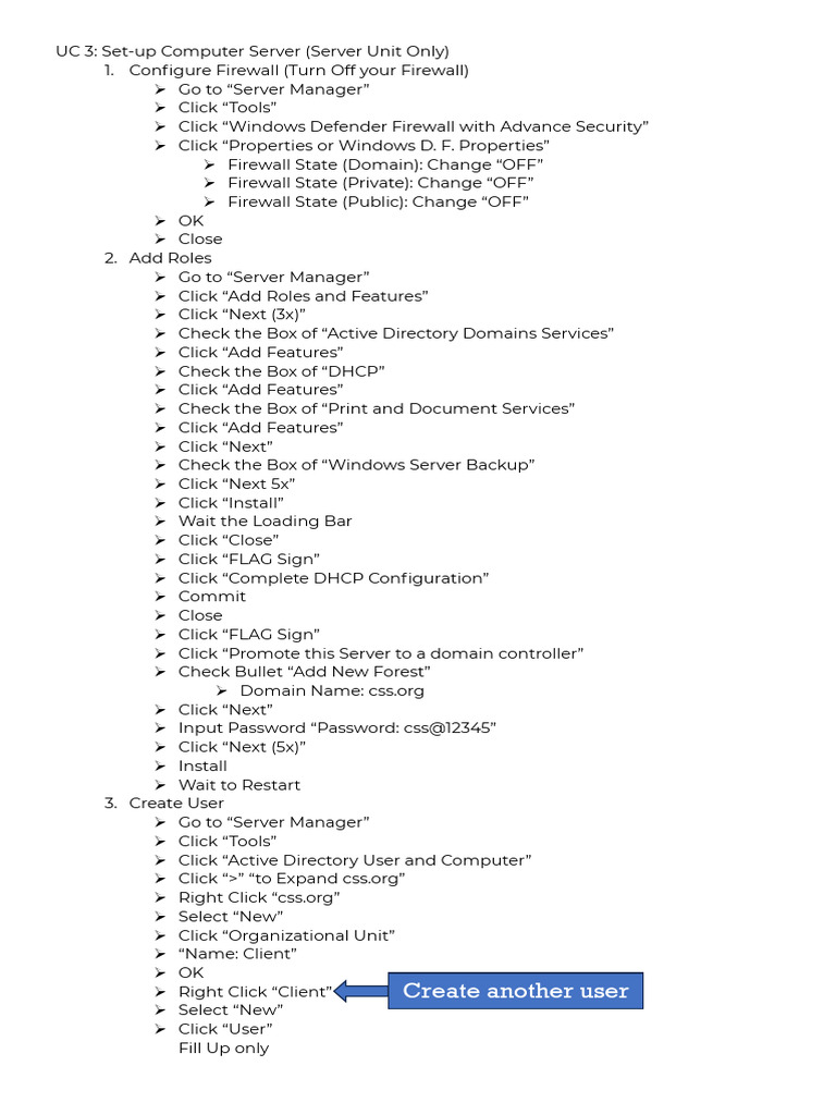 UC 3 Set Up Server | PDF | Group Policy | Computing