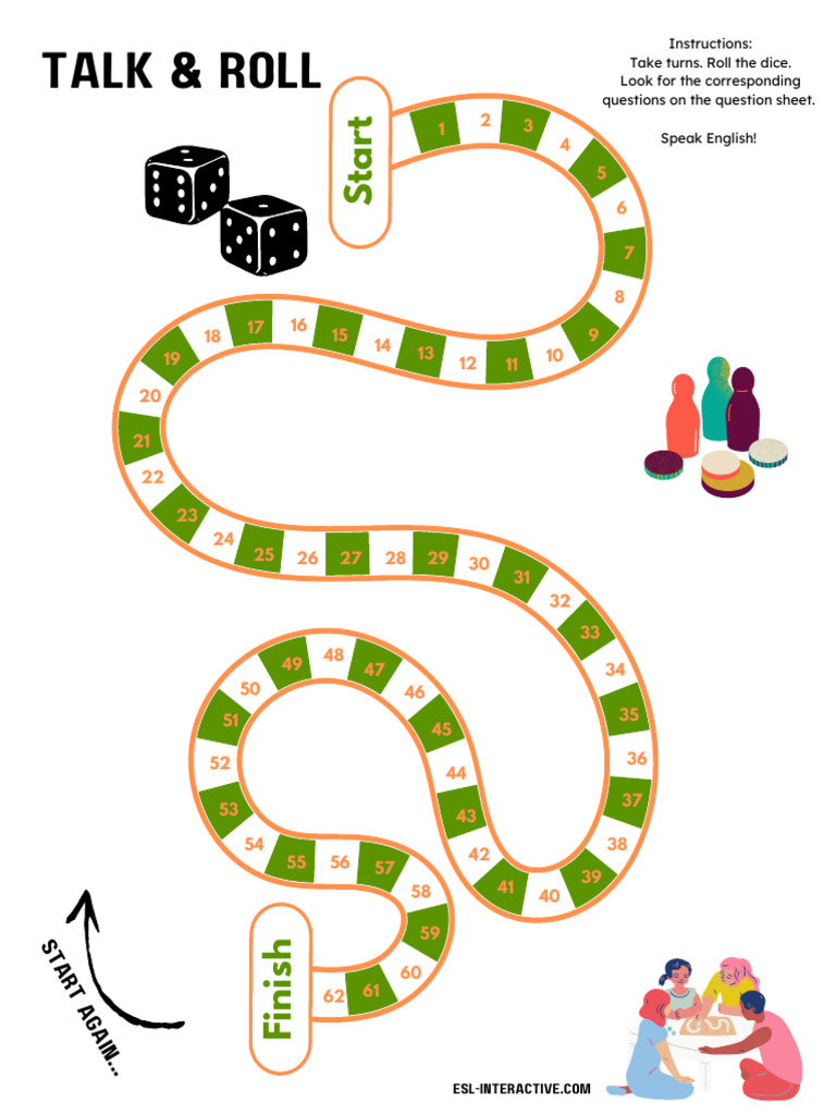 Talk & Roll Questions Board Game | PDF