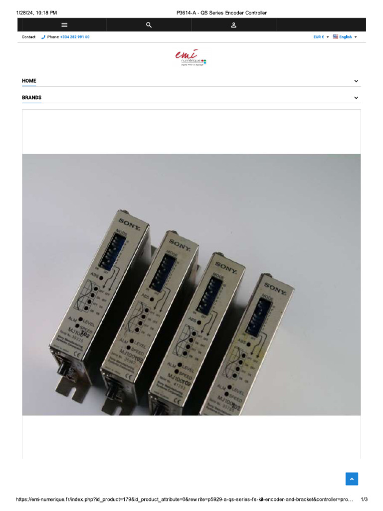 P3614-A - QS Series Encoder Controller | PDF