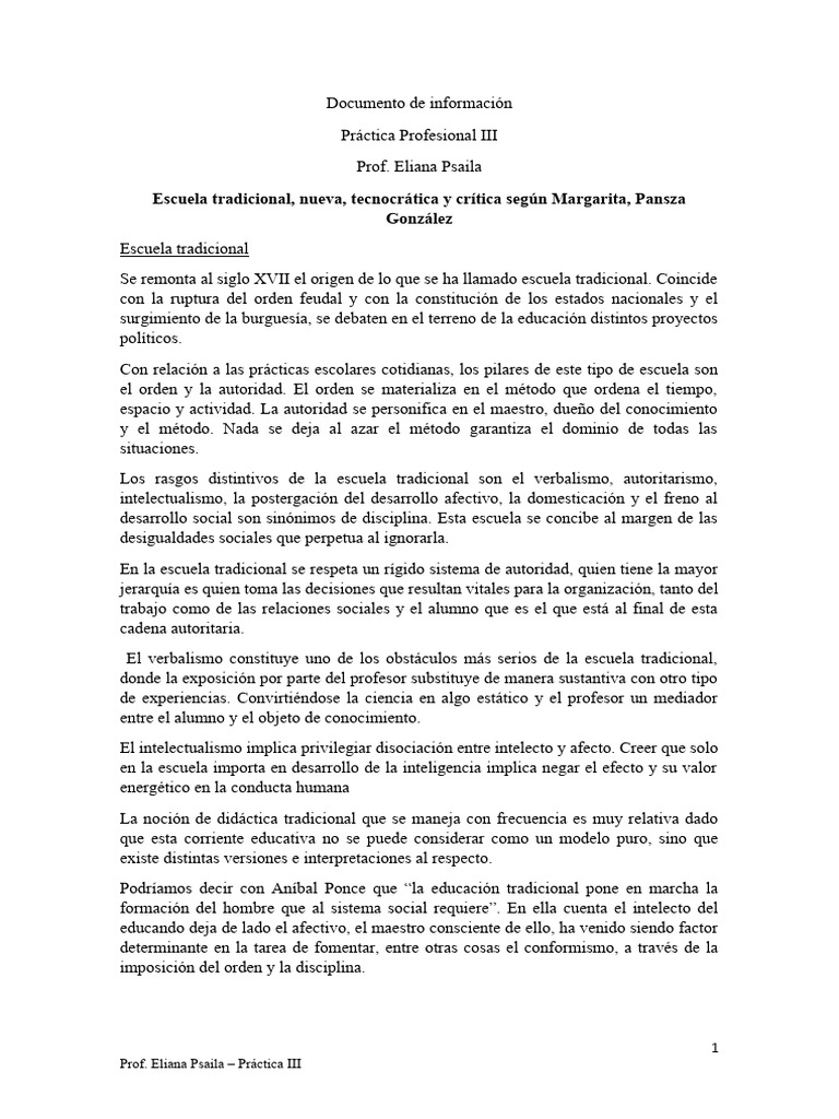 Documento de Información - Panzas Gonzalez | PDF | Sicología | Aprendizaje