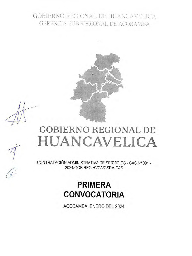 Convocatoria CAS 001-2024 Acobamba | PDF | Gobierno | Esfera pública