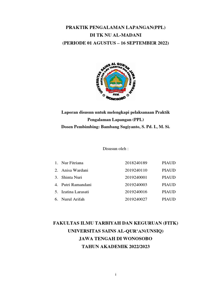 Laporan PPL Kelompok | PDF