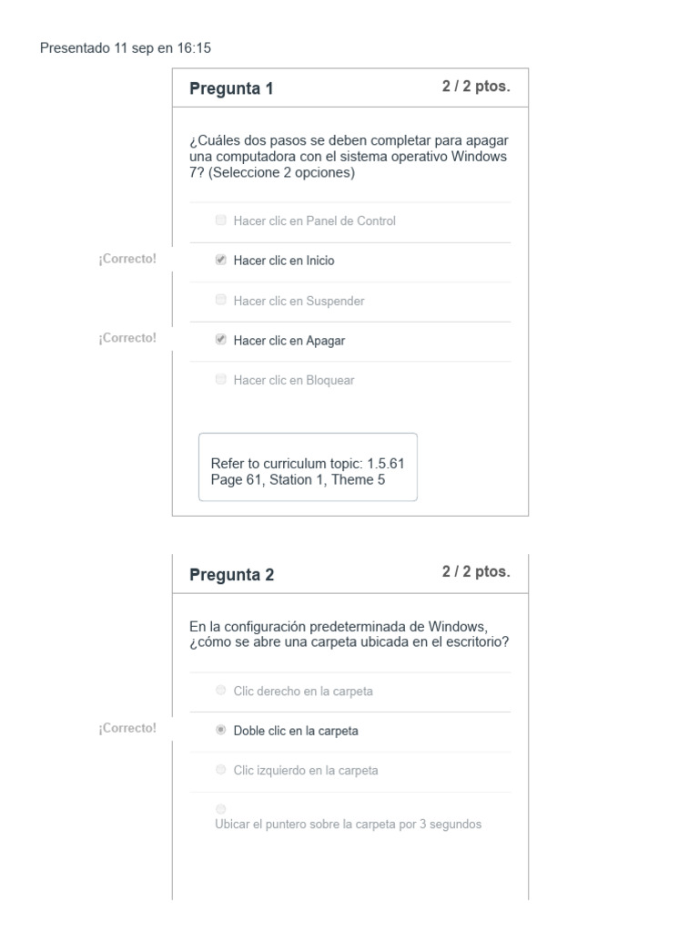 Prueba de Módulo 1_ GC - Spanish - Apr 2017 | PDF | Windows 7 | Microsoft Windows