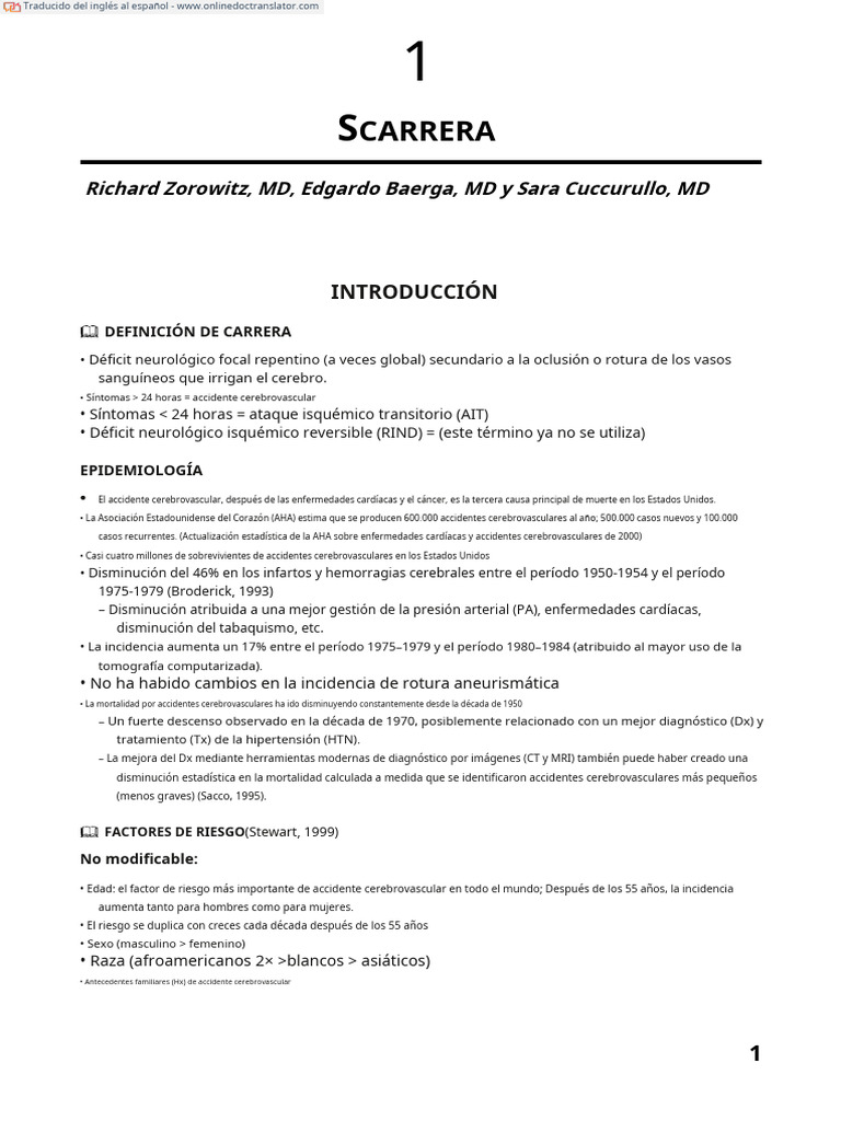 Acv Cucurri - En.es | PDF | Carrera | Embolia