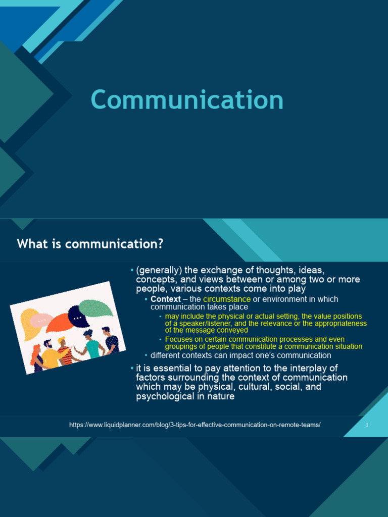2 Communication - PPTM | PDF | Communication | Psychological Concepts