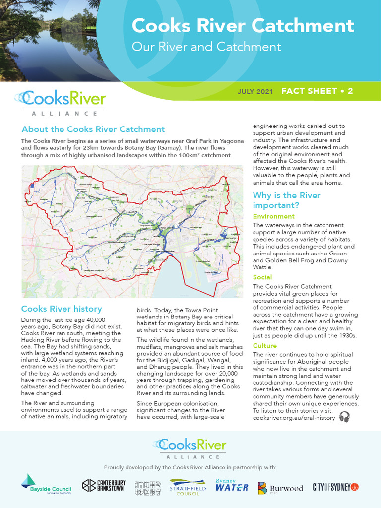Fact Sheet 2 Cooks River Catchment | Download Free PDF | River | Wetland