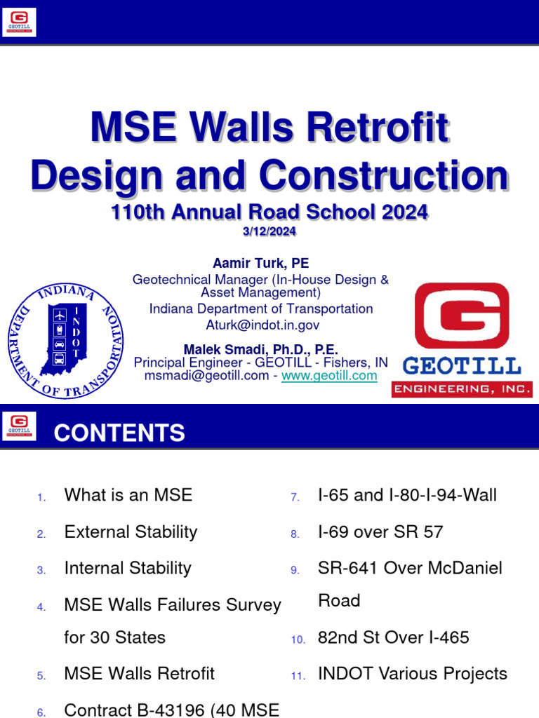 MSE Wall Retrofit Guide for Engineers | PDF | Civil Engineering ...