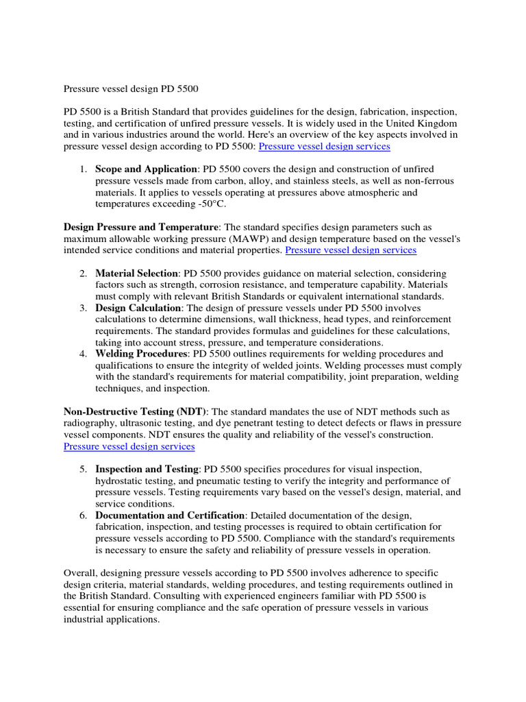 Pressure vessel design PD 5500 | PDF | Nondestructive Testing | Welding