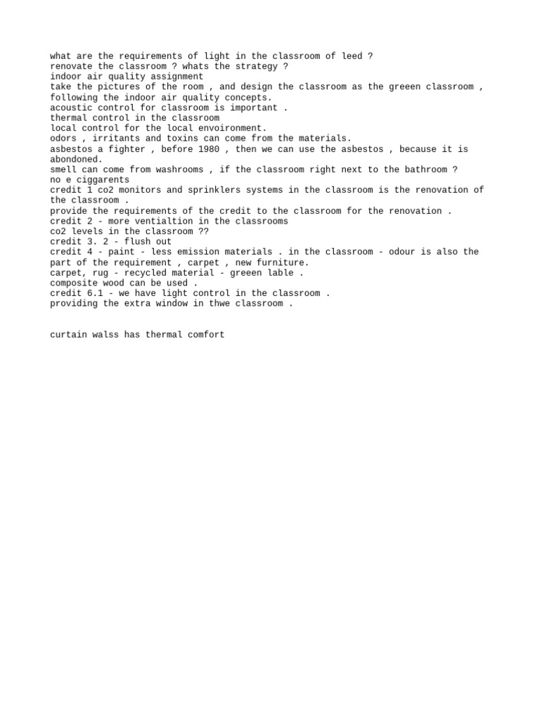 LEED Classroom Renovation Guide | PDF | Home & Garden | Art