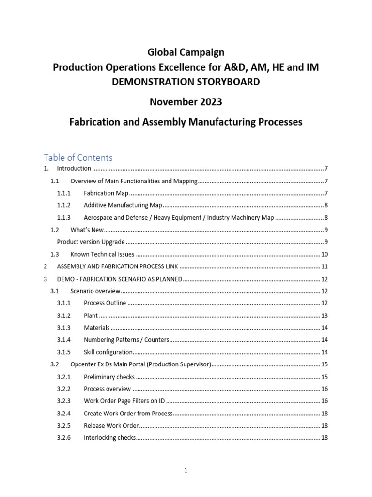 Click Script Demo Env Production Operation Excellence For Aandd He Im Supply Opcenter