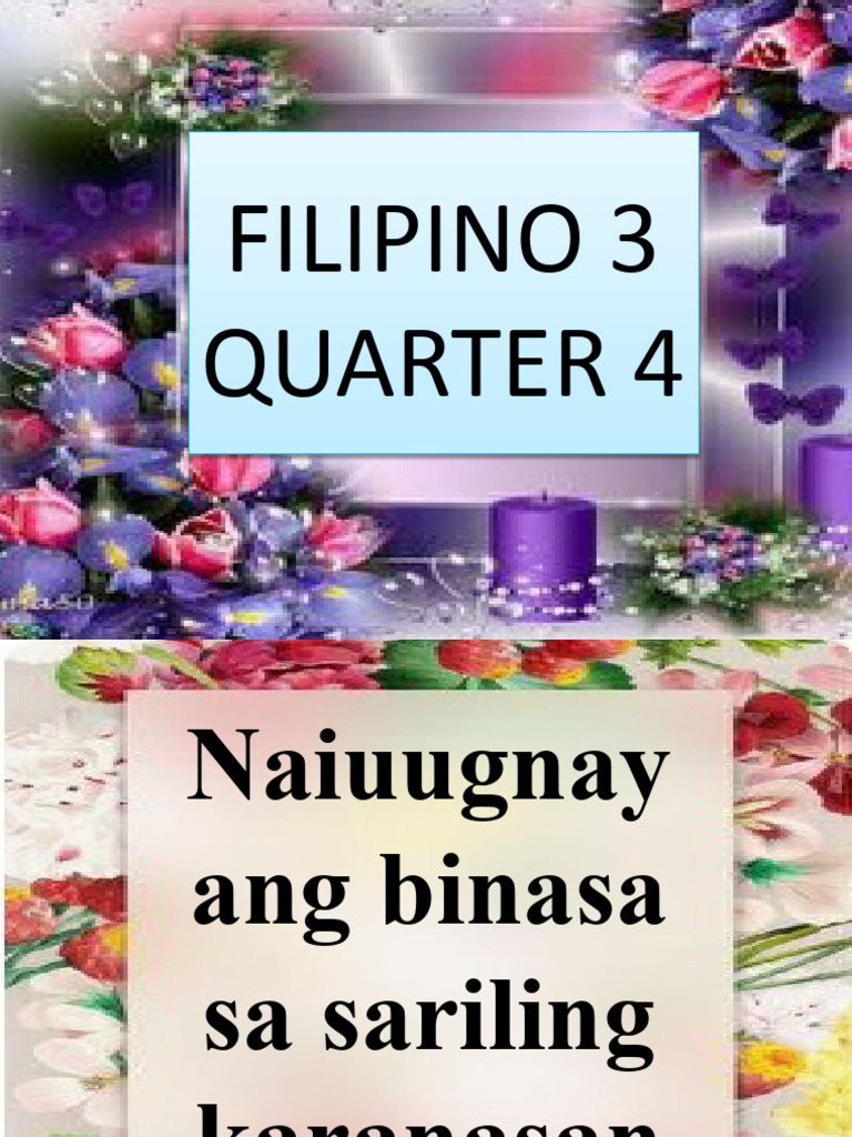 Cot Filipino 3 | PDF