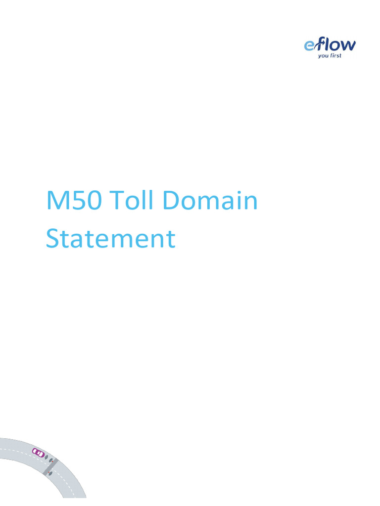 M50 Toll Domain Statement 2024 | PDF | Toll Road | Bankruptcy