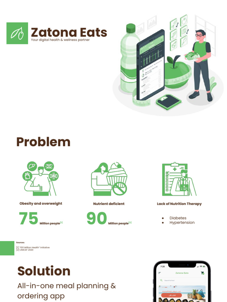 Zatona Eats Investor Deck V4.0 | PDF | Meal | Calorie