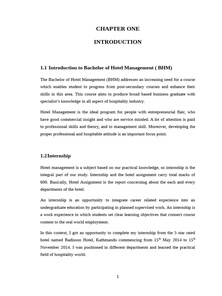 Radisson Hotel Management Internship Insights | PDF | Baggage | Hotel