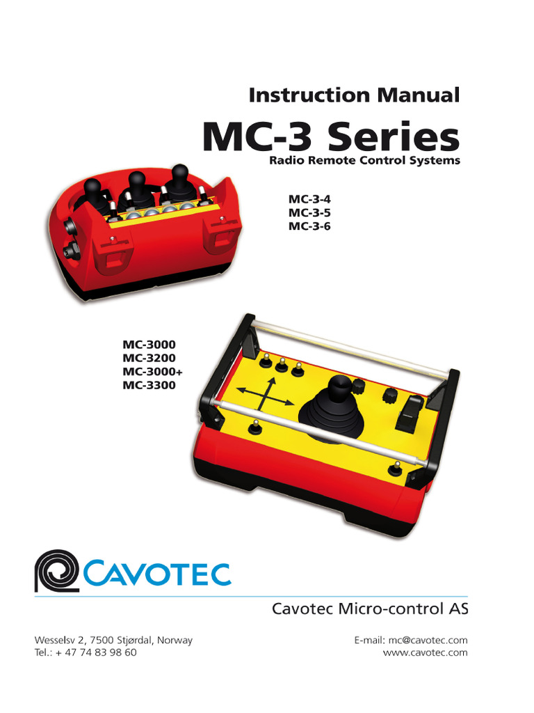 Cavotec Manual RC | PDF