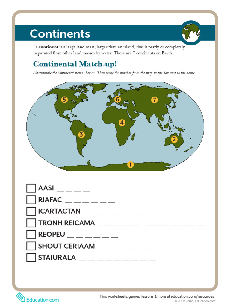 The Continents | PDF