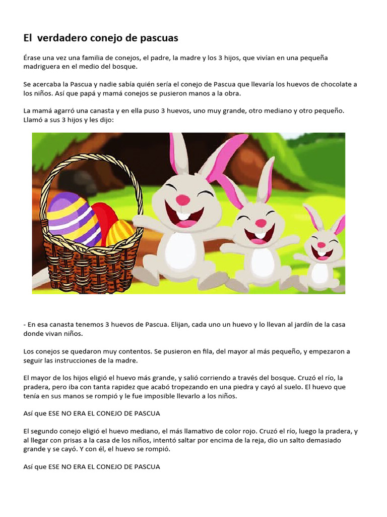 El verdadero conejo de pascuas | PDF