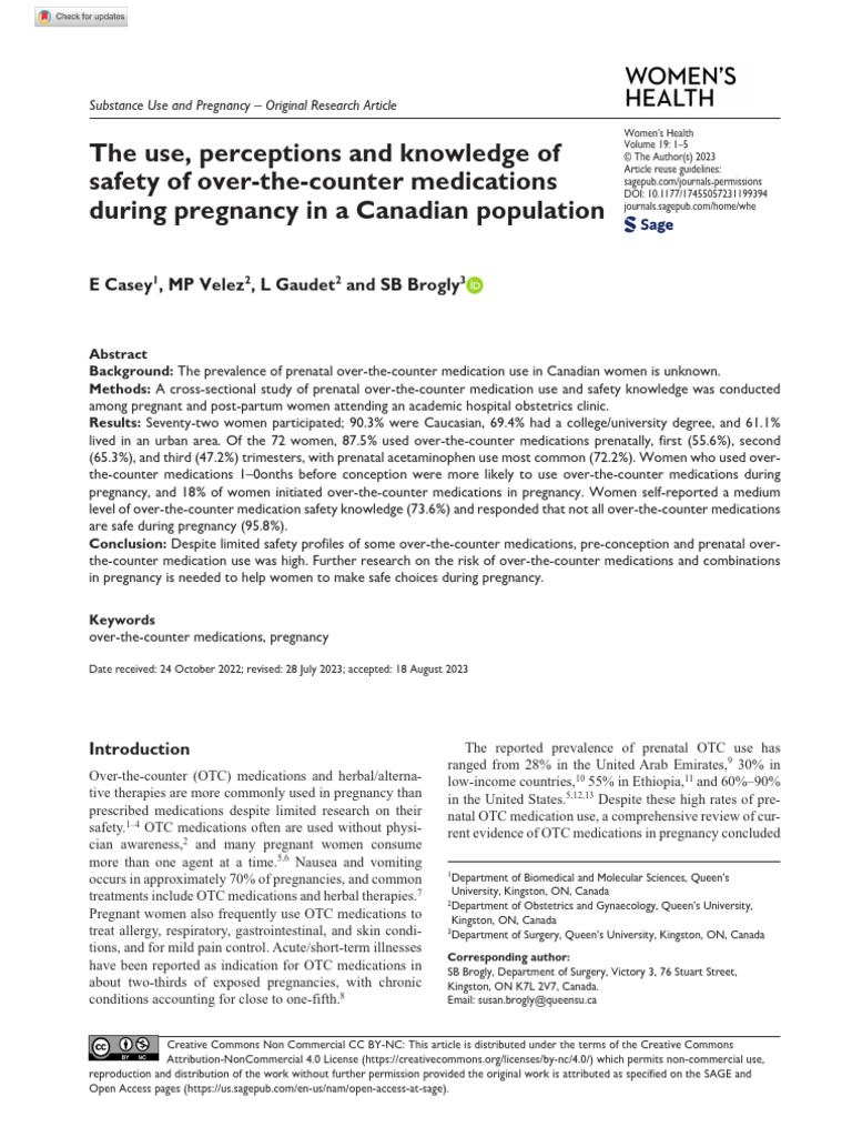 Automedicación en El Embarazo | PDF | Pregnancy | Over The Counter Drug