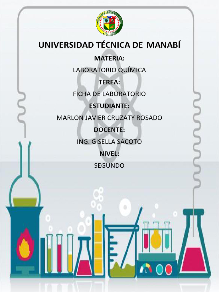 Ficha de Laboratorio Quimica (Marlon Javier Cruzaty Rosado | PDF ...