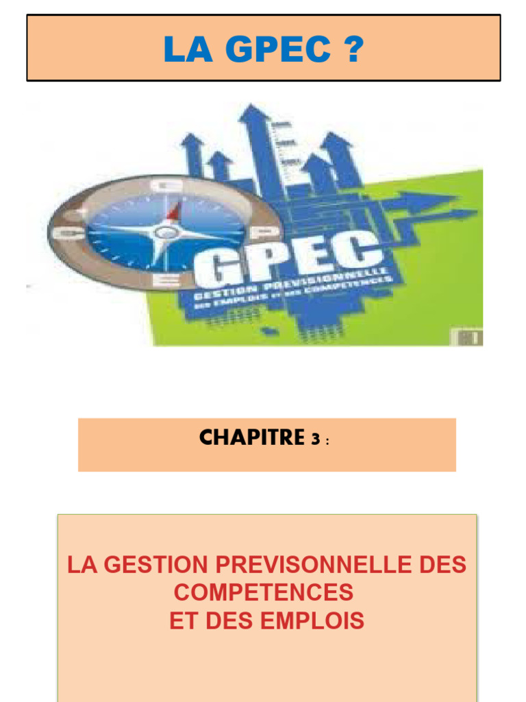 Chapitre 3 La Gpec | PDF | Recrutement | Gestion des ressources humaines