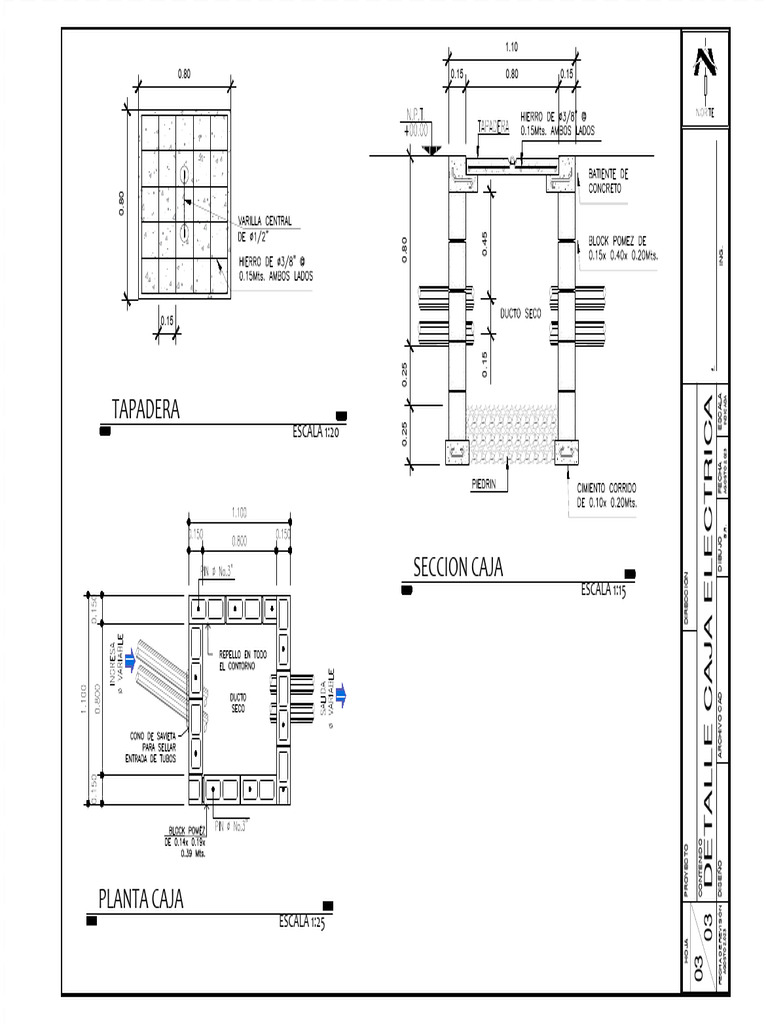 DETALLE DE CAJA DUCTO SECO | PDF