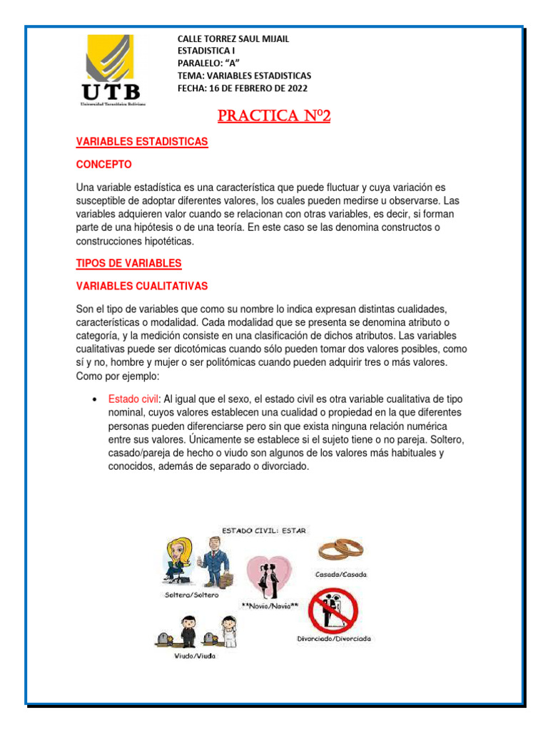 Practica n02 | PDF | Estadísticas