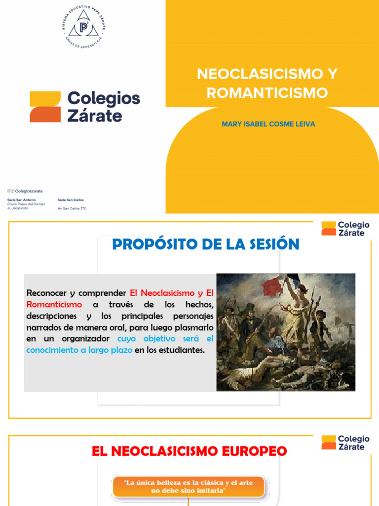 Neoclasicismo y Romanticismo: Claves y Personajes | PDF | Fábula | Johann Wolfgang von Goethe