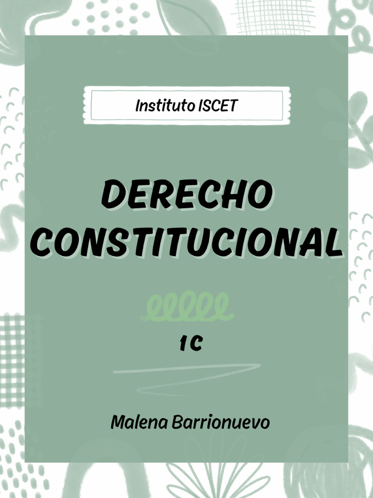 Derecho Constitucional ACT 1C | PDF