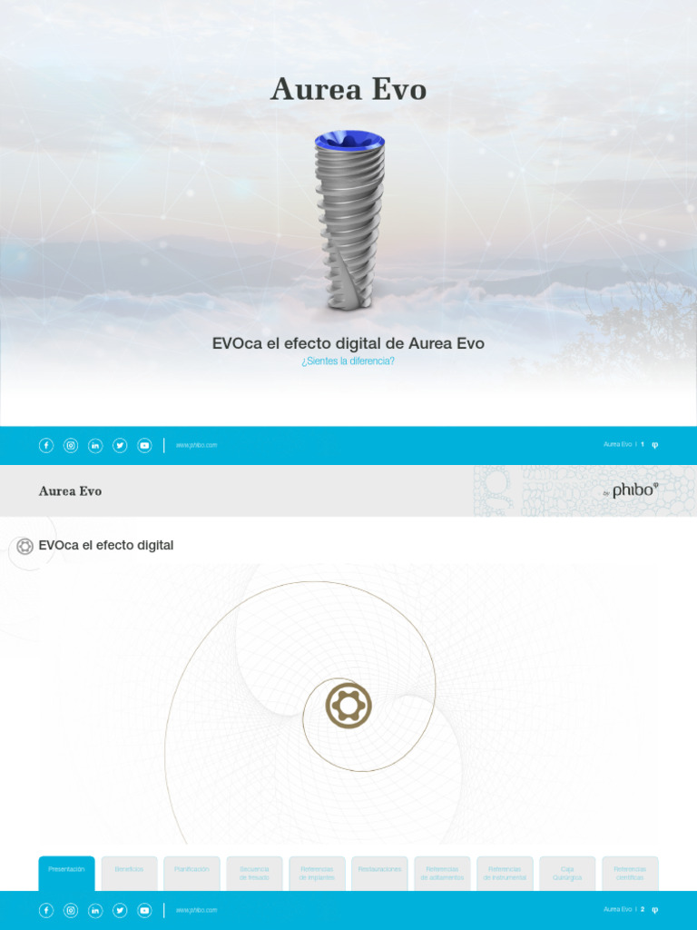 Catalogo Aurea Evo Es | PDF | Odontología | Ramas de Odontología
