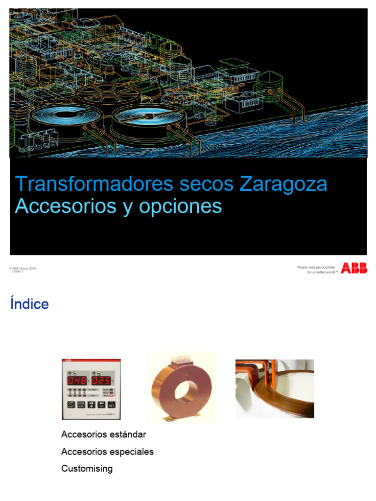 Zaragoza Factory - Accessories and Options - SP | PDF | Transformador | Inductor