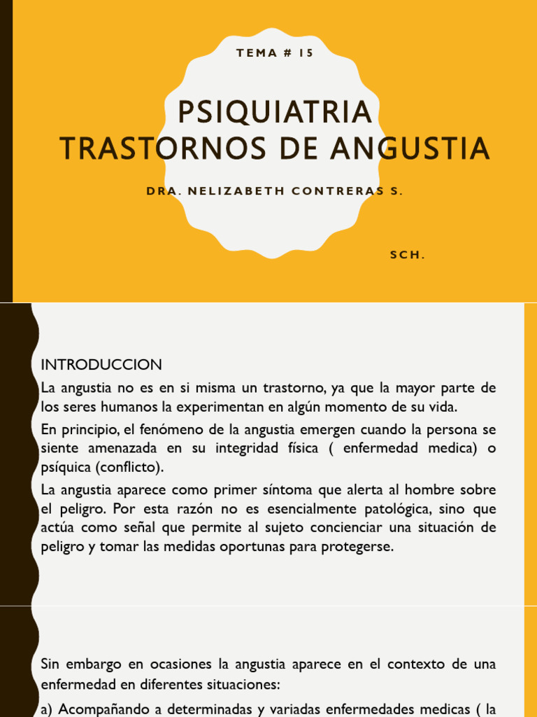 Tema # 15 Trastornos de Angustia | PDF | Ataque de pánico | Ansiedad
