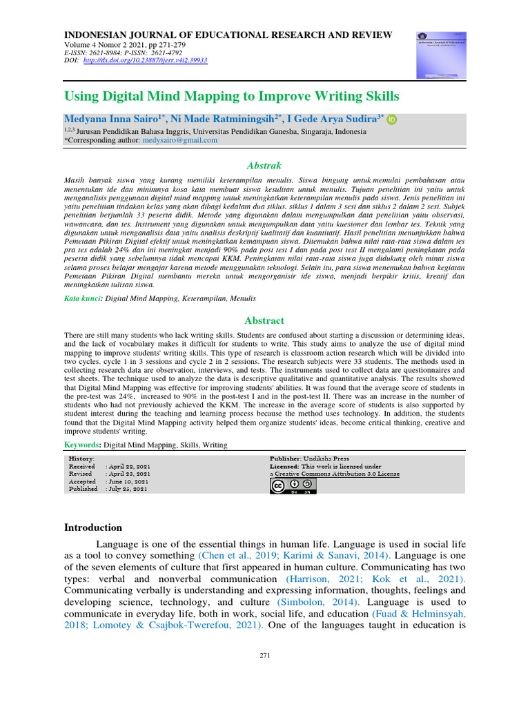 Using Digital Mind Mapping To Improve Writing Skil | PDF | Icon ...