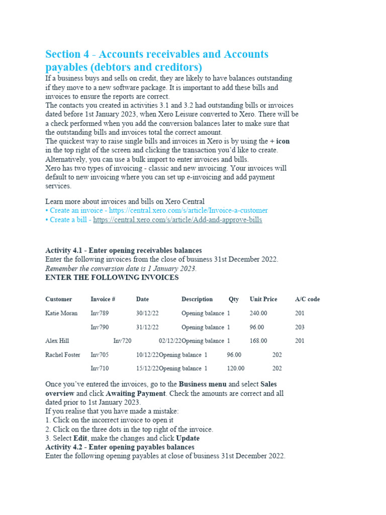 Section 4 AR AND AP | Download Free PDF | Accounts Payable