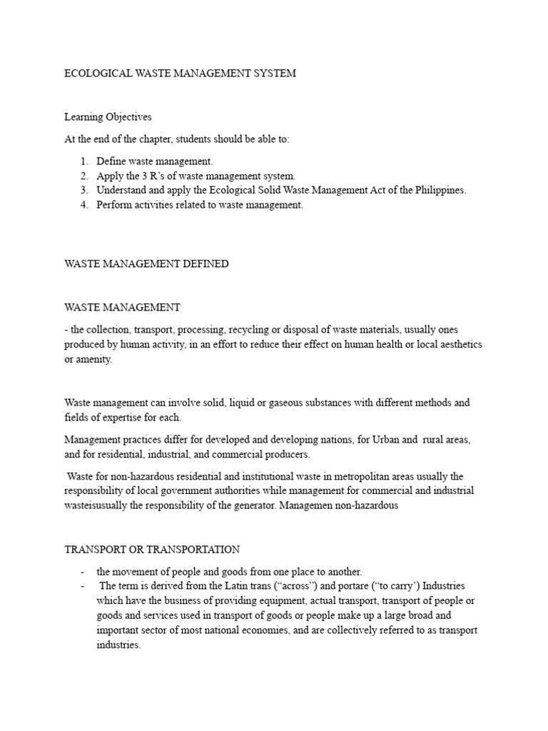 Waste Management for Students | PDF | Reuse | Recycling