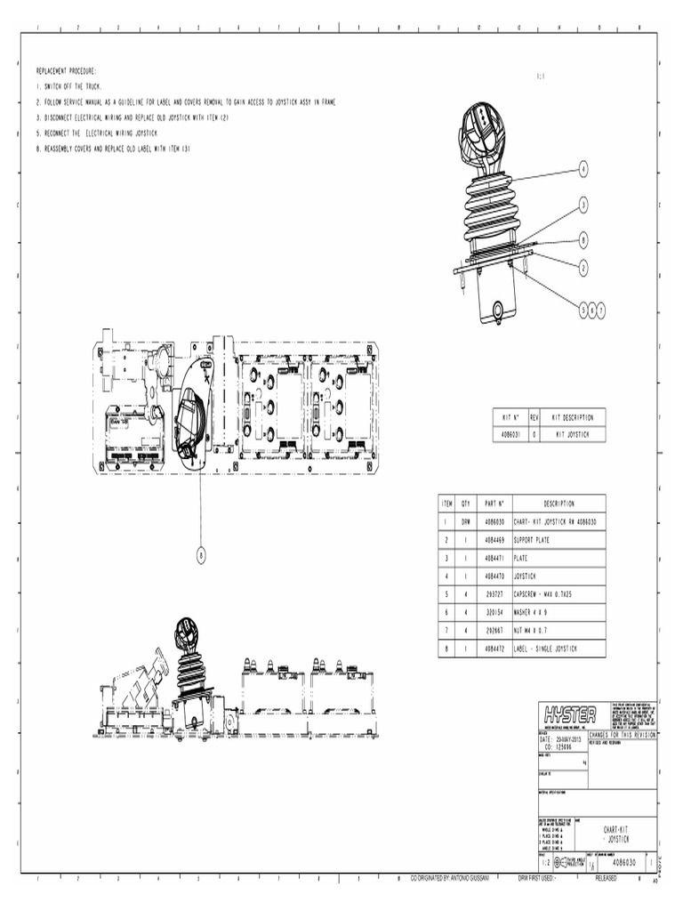 Kit Joystick 4086030 | PDF